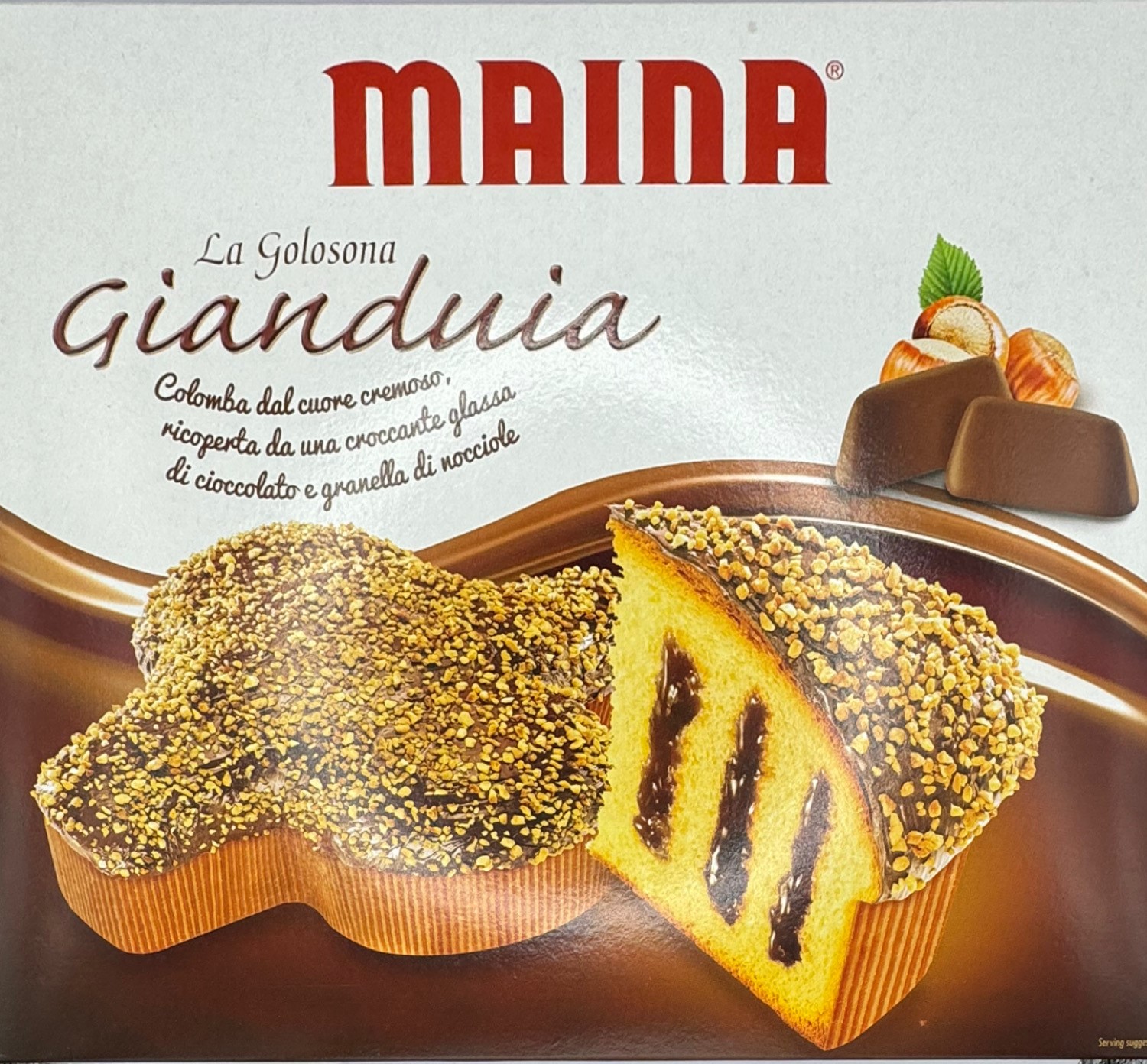 Maina Traditionelle italienische Colomba Gianduia 750g – Paradiso Italiano